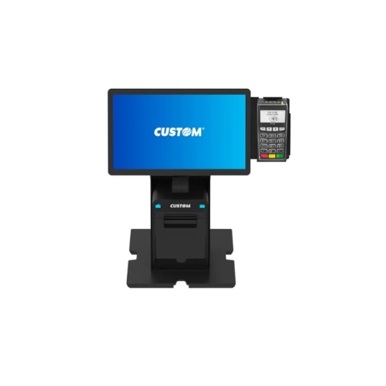 Custom CONNECT kiosk self service countertop and floor stand